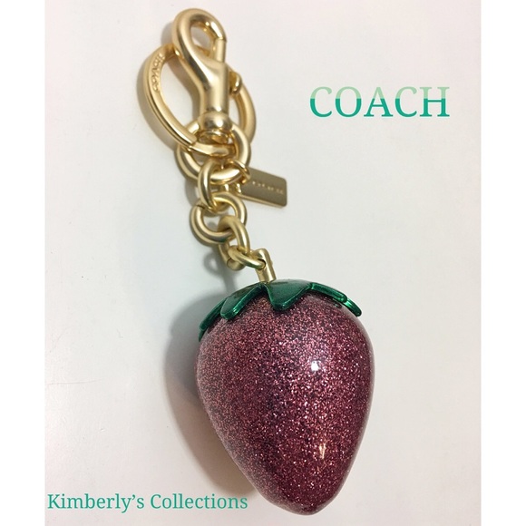 Coach | Accessories | Coach Keychain Strawberry Bag Or Backpack Charm ...